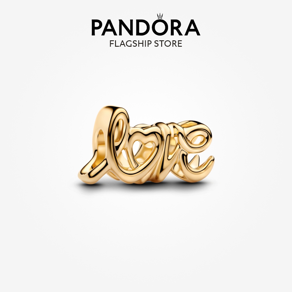 Pandora 14K Gold Plated Handwritten Love Charm | Shopee Malaysia