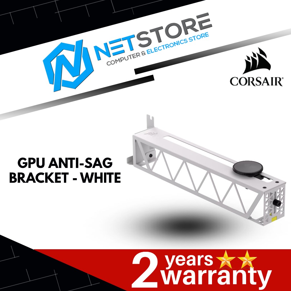 CORSAIR GPU ANTI-SAG BRACKET - WHITE - CC-8900684 | Shopee Malaysia