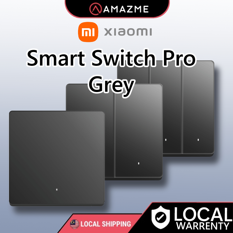 Xiaomi Smart Switch Pro Grey (1,2,3 switch) | Shopee Malaysia