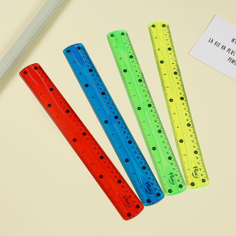30cm/12inch Flexible Ruler 30cm Soft Ruler Fluorescence Children Ruler ...