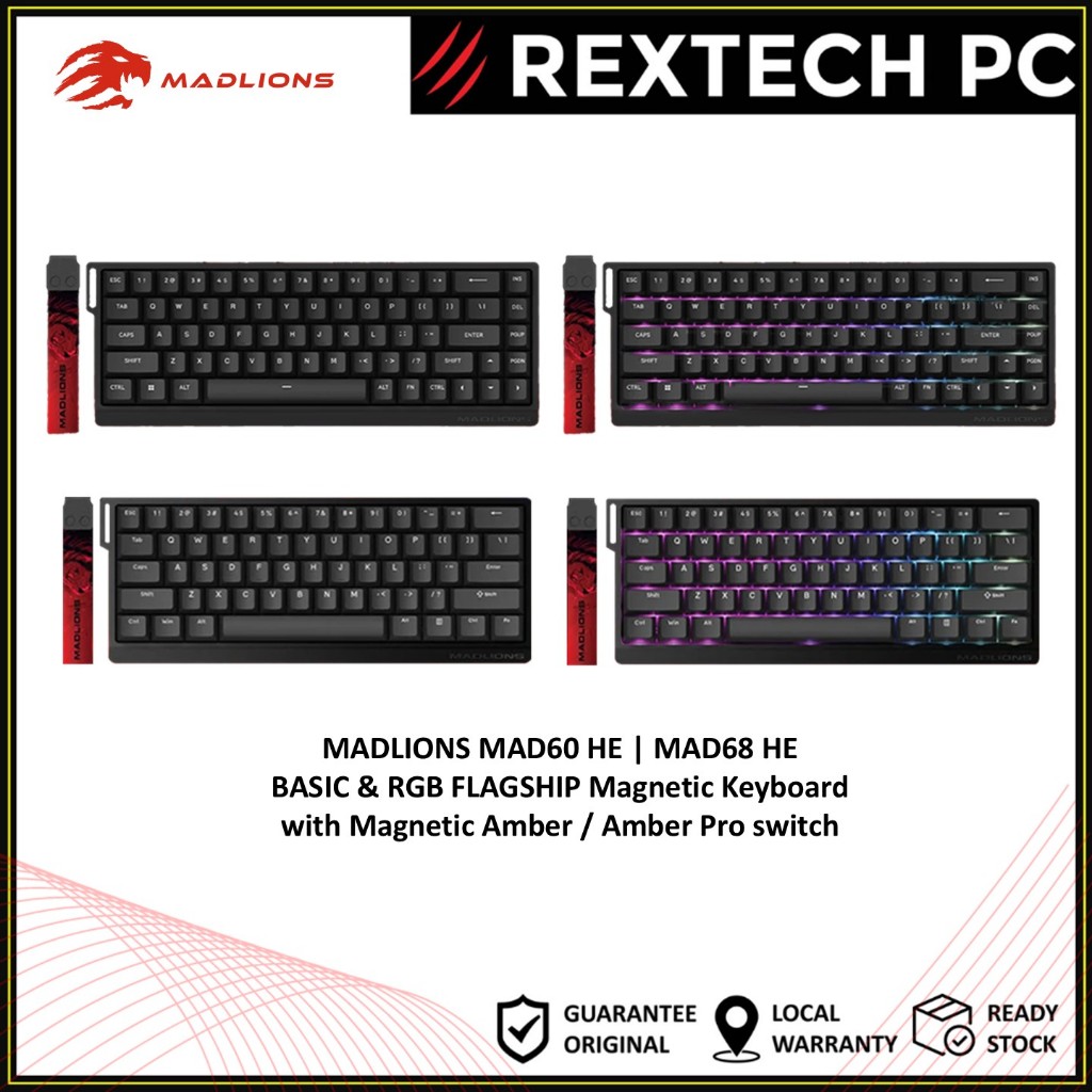 MADLIONS MAD60 HE | MAD68 HE BASIC & RGB FLAGSHIP Magnetic Keyboard ...