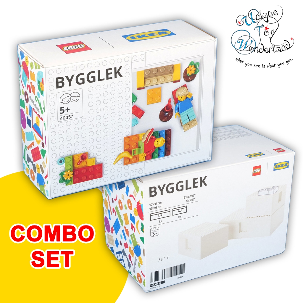 (Combo Set) LEGO IKEA Bygglek & Storage (100% ORIGINAL LEGO) | Shopee ...
