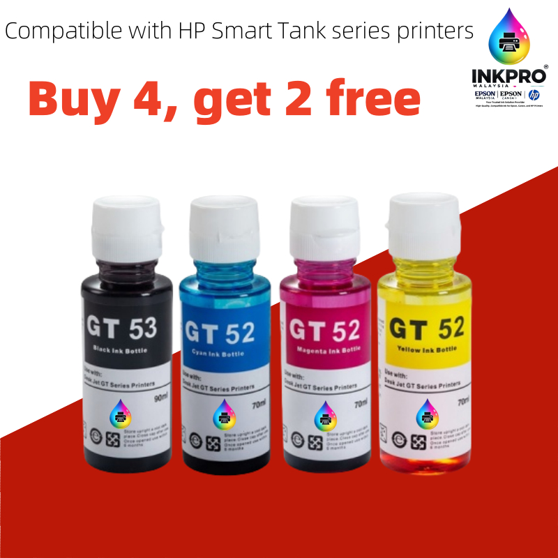 HP GT53 GT52 Compatible Ink for Smart Tank Series Printers, High ...