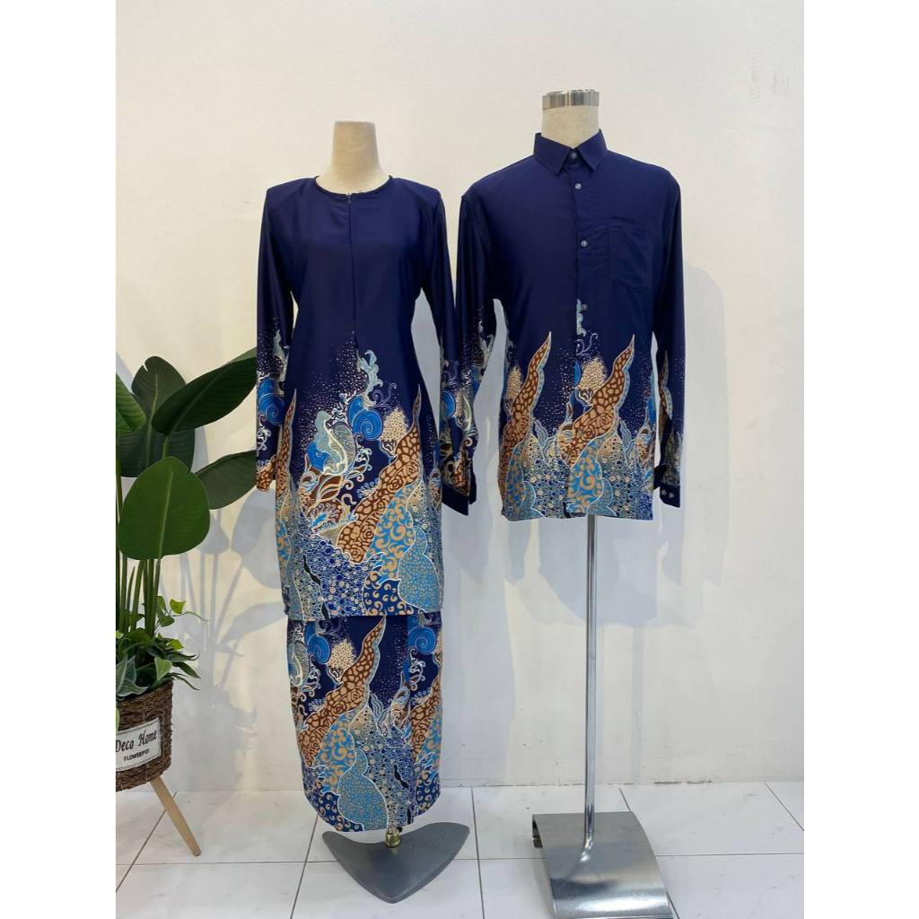Baju Kurung Dan Kemeja Batik Wajida | Shopee Malaysia