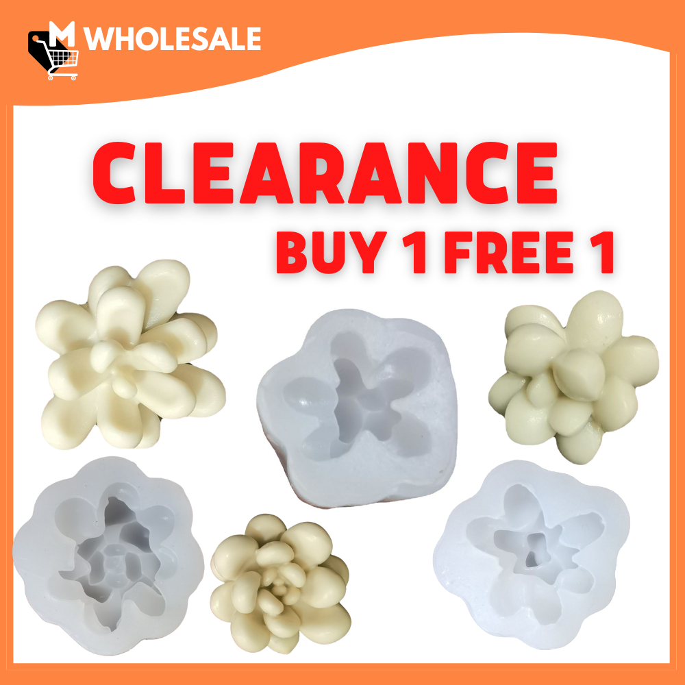 [BUY 1 FREE 1] Jelly Mold Silicon Succulent Silicone Mould Raspberry ...
