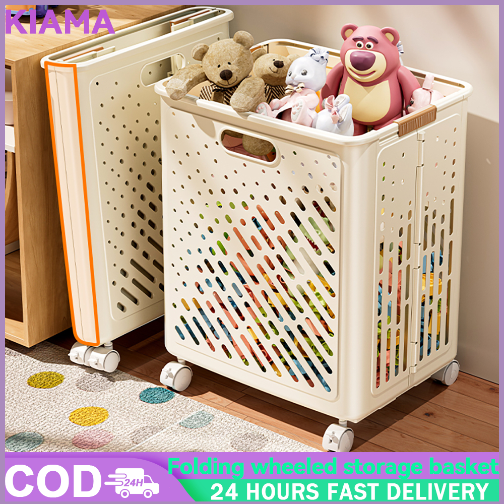 Folding Laundry Basket Multifunctional Dirty Clothes Basket Household ...