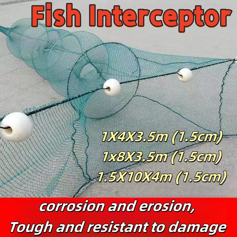 Large Imported Fishing Net/Trawl Folding Fish and Shrimp Cage Sleeve ...