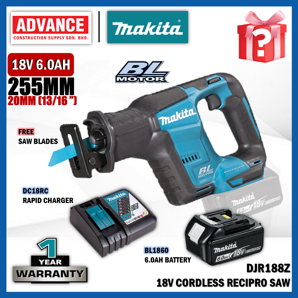 MAKITA DJR188Z 18V Cordless Recipro Saw | Shopee Malaysia