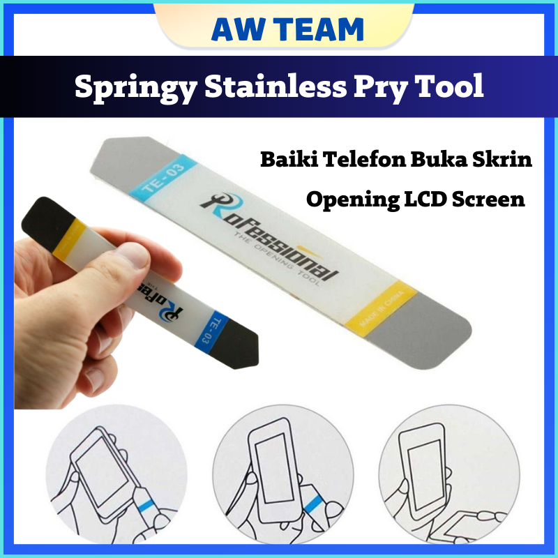Springy Stainless Pry Tool Dissemble Opening LCD Screen Mobile Phone ...