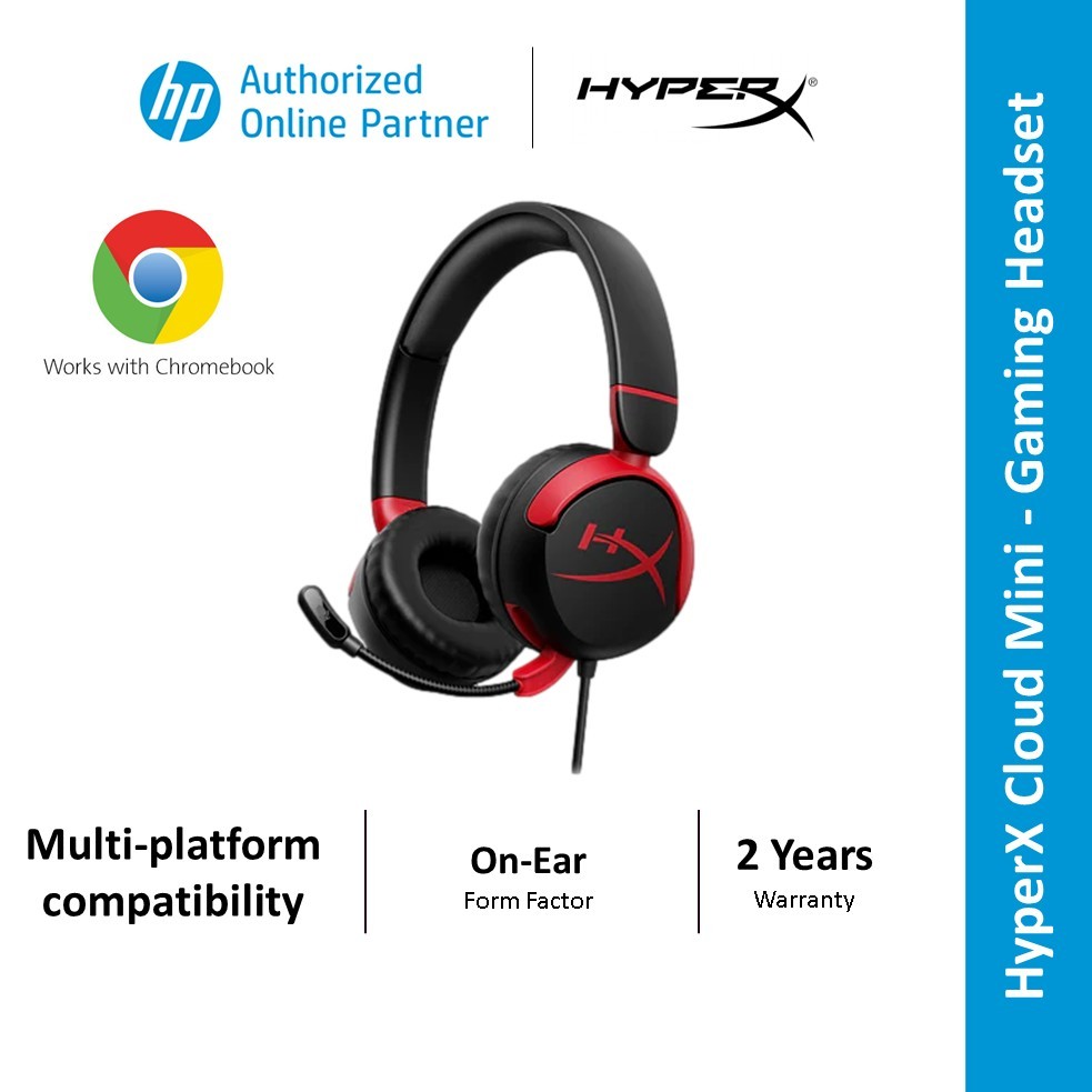 HyperX Cloud Mini WiredGaming Headset/Volume level below 85dB/Immersive ...