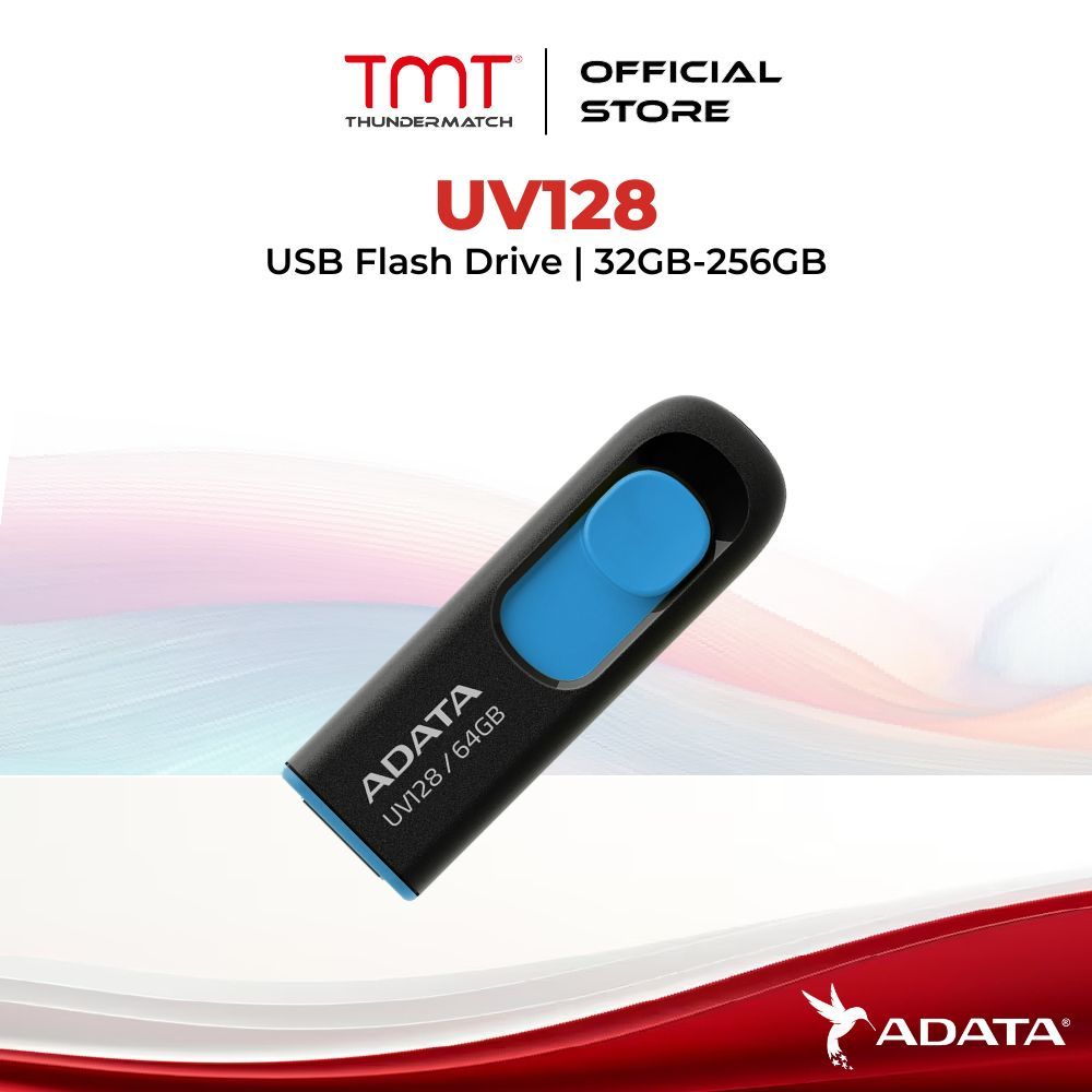 TMT Adata UV128 USB Flash Drive (32GB/64GB/128GB) | Shopee Malaysia