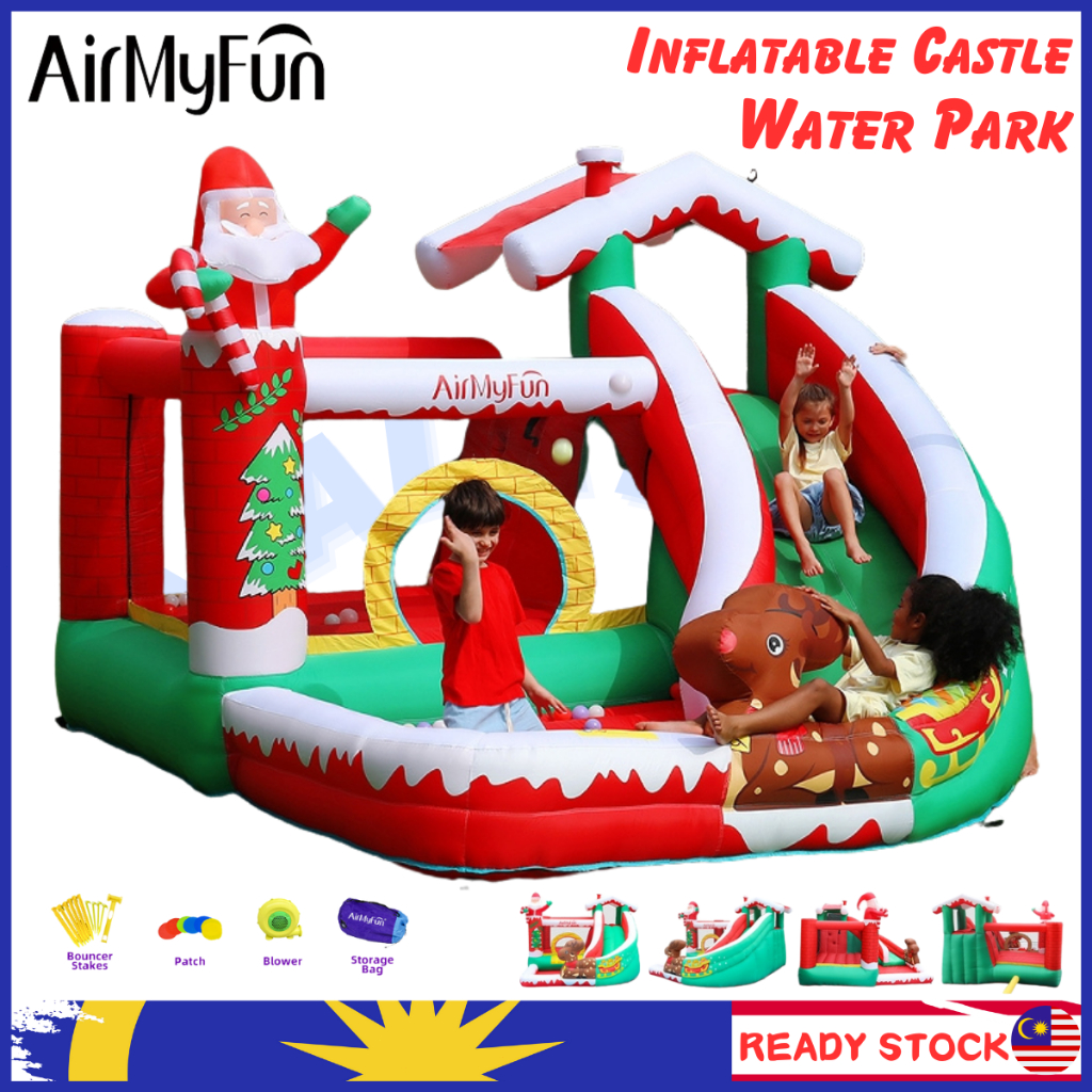 🔥READY STOCK🔥 AirMyFun Inflatable Castle Christmas Theme Kids Pool ...