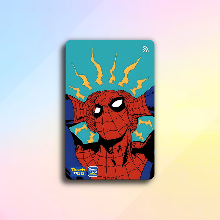 Spider-Man - Sticker Card Touch n Go TnG Card Spider Man Skincard Cover ...