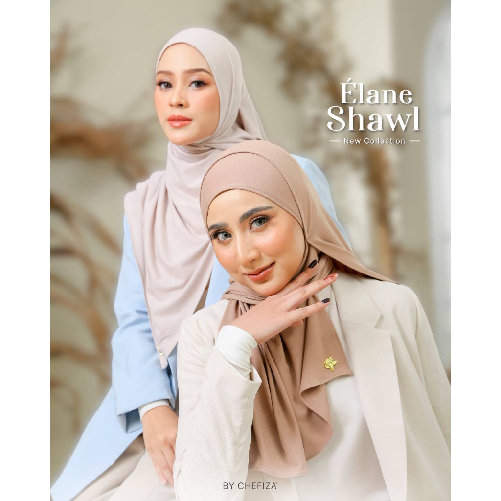 ELANE SHAWL BYCHEFIZA BASIC SHAWL | Shopee Malaysia