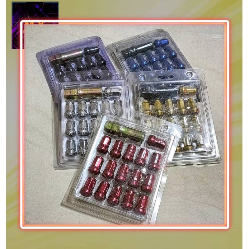 Wheel Nut Sport Rim (1.5mm)(16pcs per set) | Shopee Malaysia