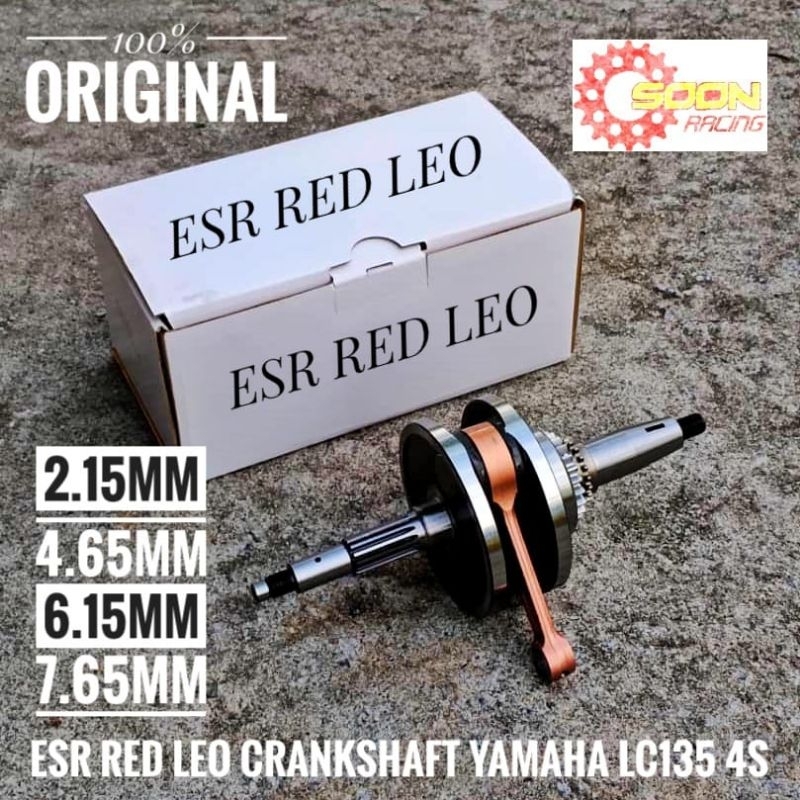 ESR LC135 CRANKSHAFT RACING RED LEO 2.15MM 4.65MM 6.15MM 7.65MM YAMAHA ...