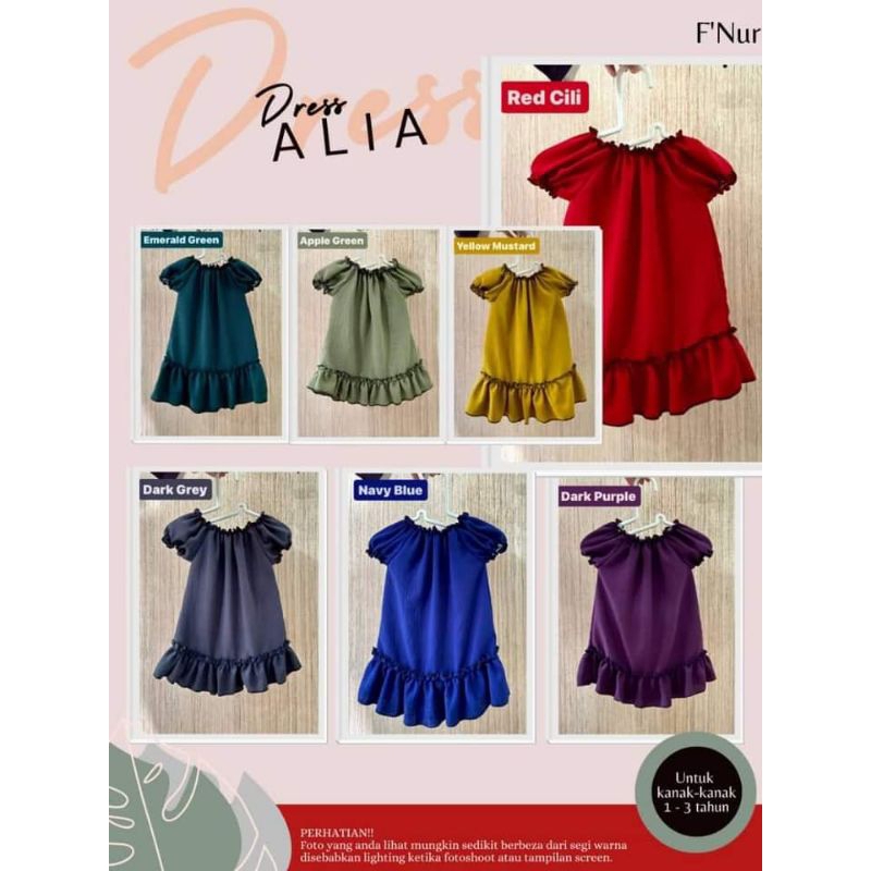 Dress Budak [newborn - 6 tahun] dress Paras lutut | Shopee Malaysia