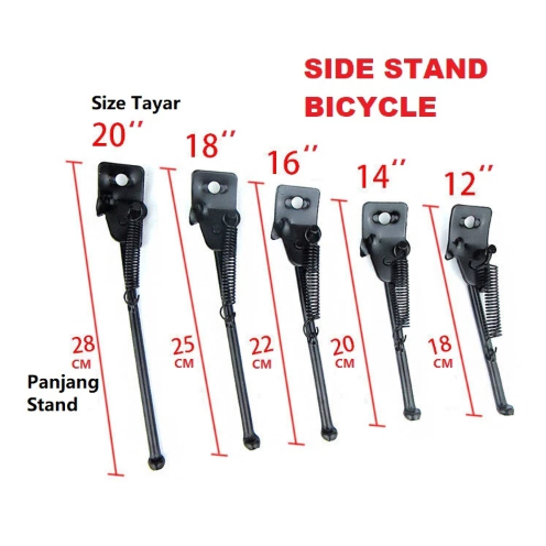 12" 14" 16" 18" 20" Side Kick Stand Parking stand Bicycle Stand BMX ...