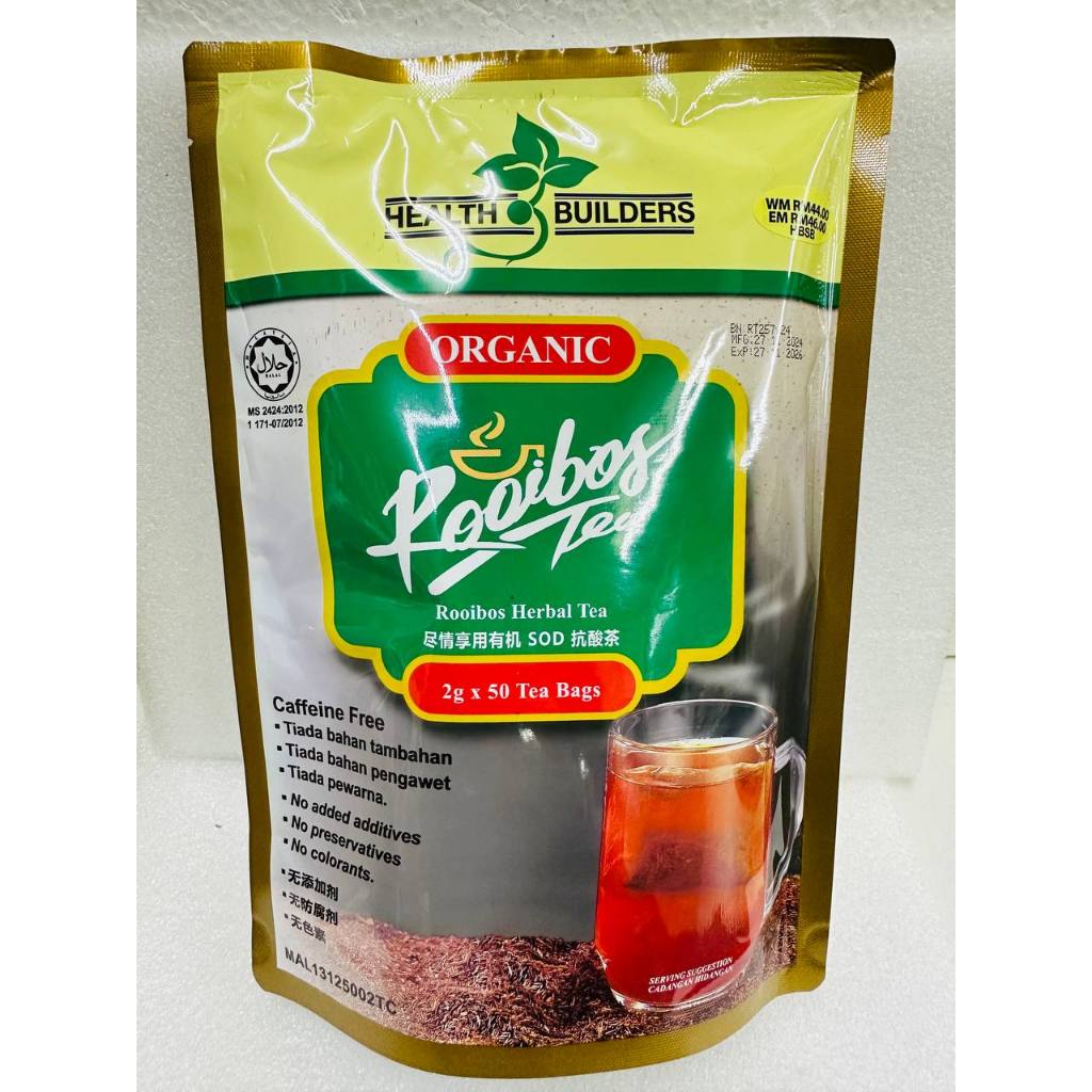 Organic Rooibos Herbal Tea (50 Tea Bag X 25gram) | Shopee Malaysia