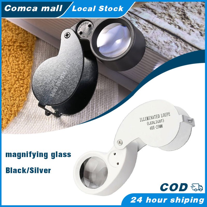 40x Foldable Magnifier With Aluminium Alloy Shell / Portable Jewellery ...
