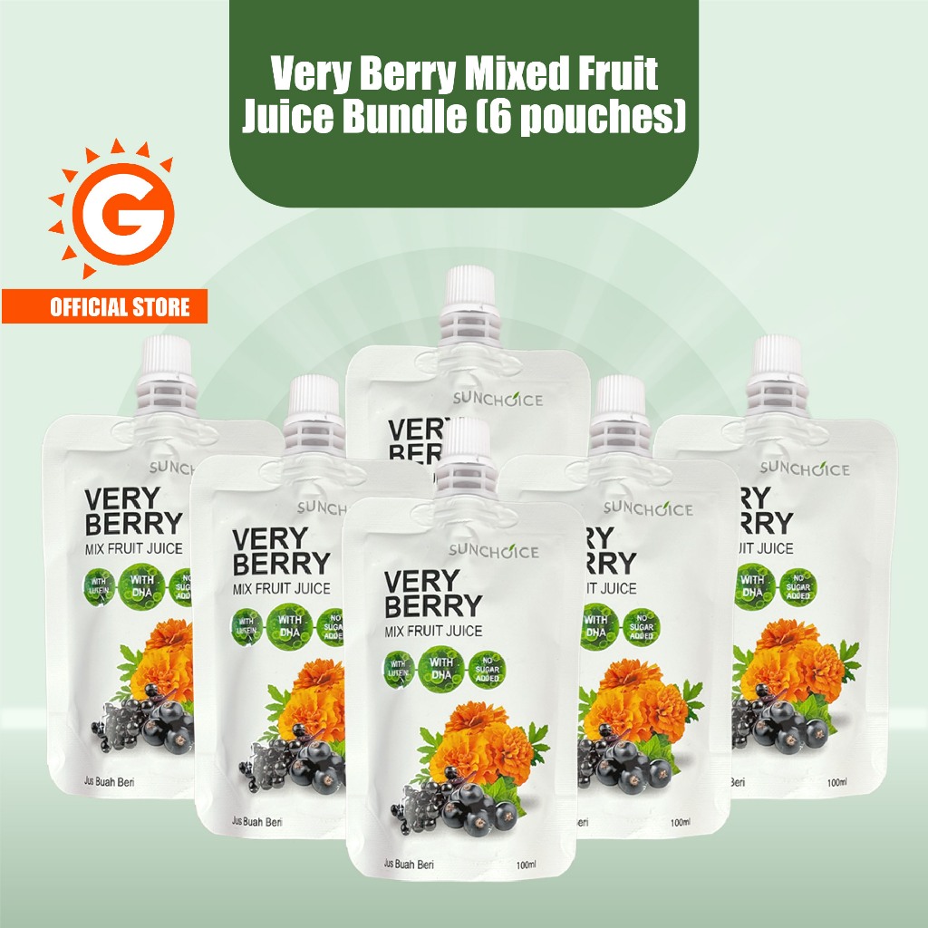 GoodMorning® Very Berry Mixed Fruit Juice Bundle (6 pouches) | Shopee ...