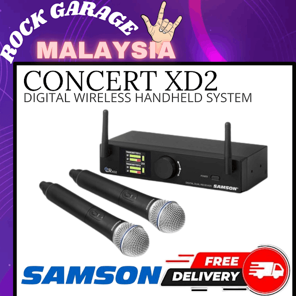 Samson Concert XD2 Two-Channel Digital Wireless Handheld System ...