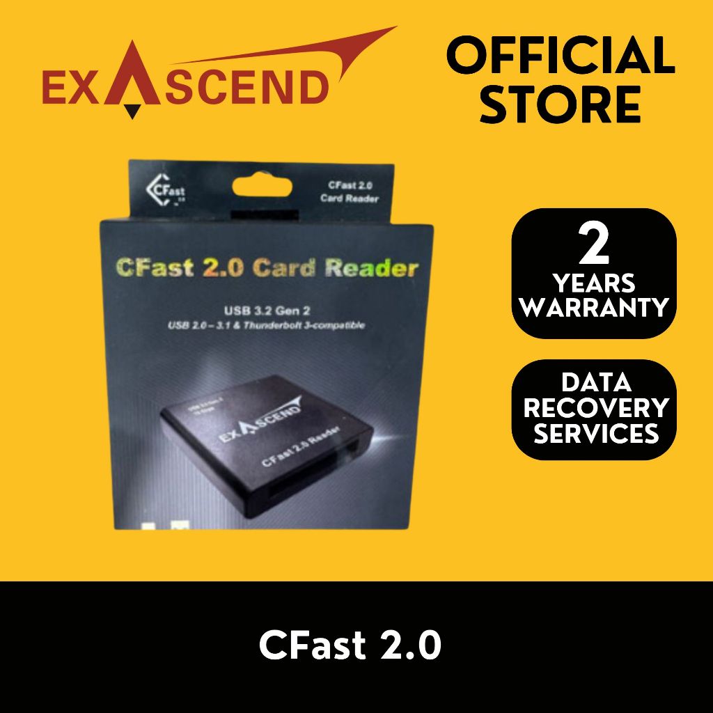 Exascend CFast 2.0 – Single-slot Card Reader (10 Gbps) | Shopee Malaysia
