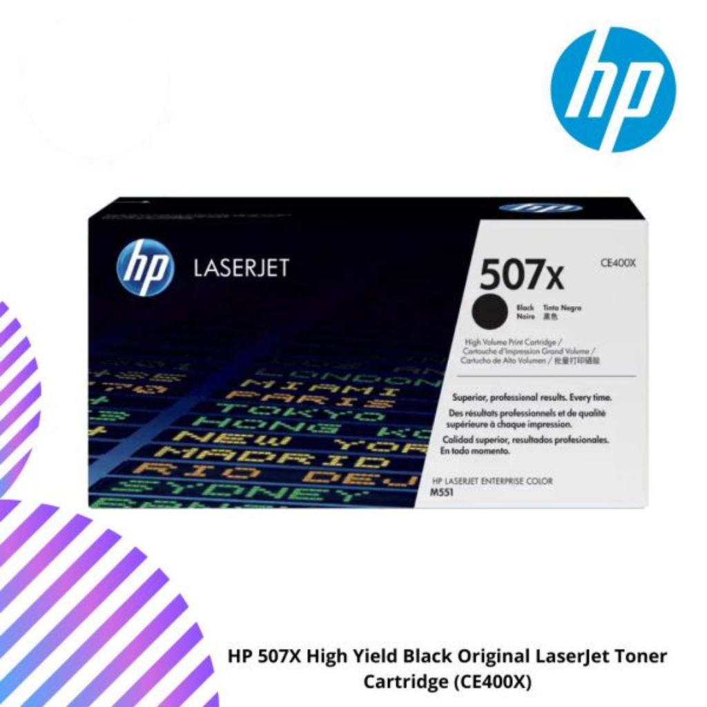 HP 507X High Yield Black Original LaserJet Toner Cartridge (CE400X ...