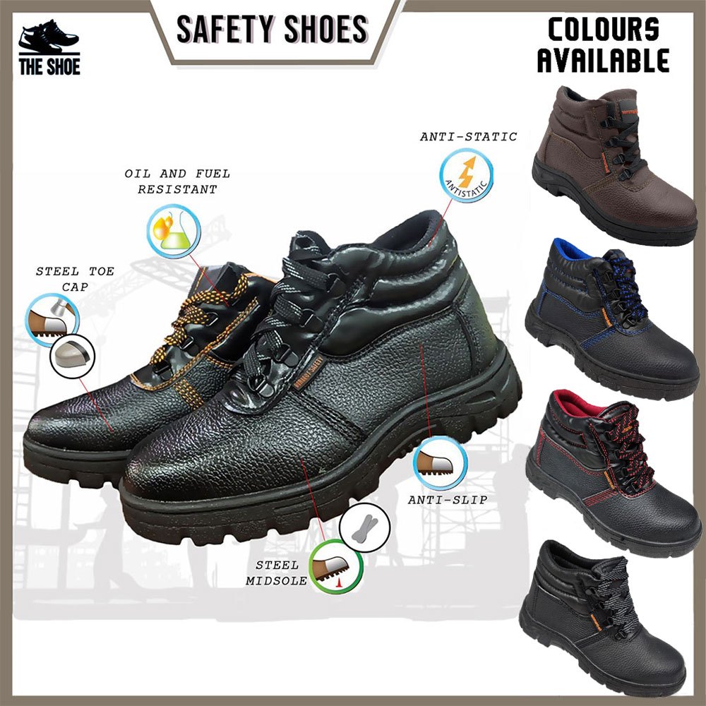 Safety Boot/Shoe Middle Cut Safety Boot | Shopee Malaysia