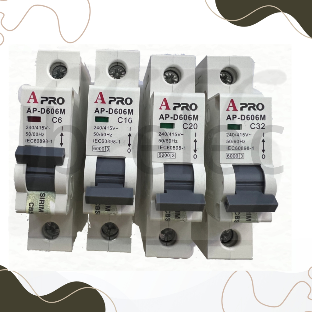 APRO MCB 1P (6A 10A 16A 20A 32A ) | Shopee Malaysia