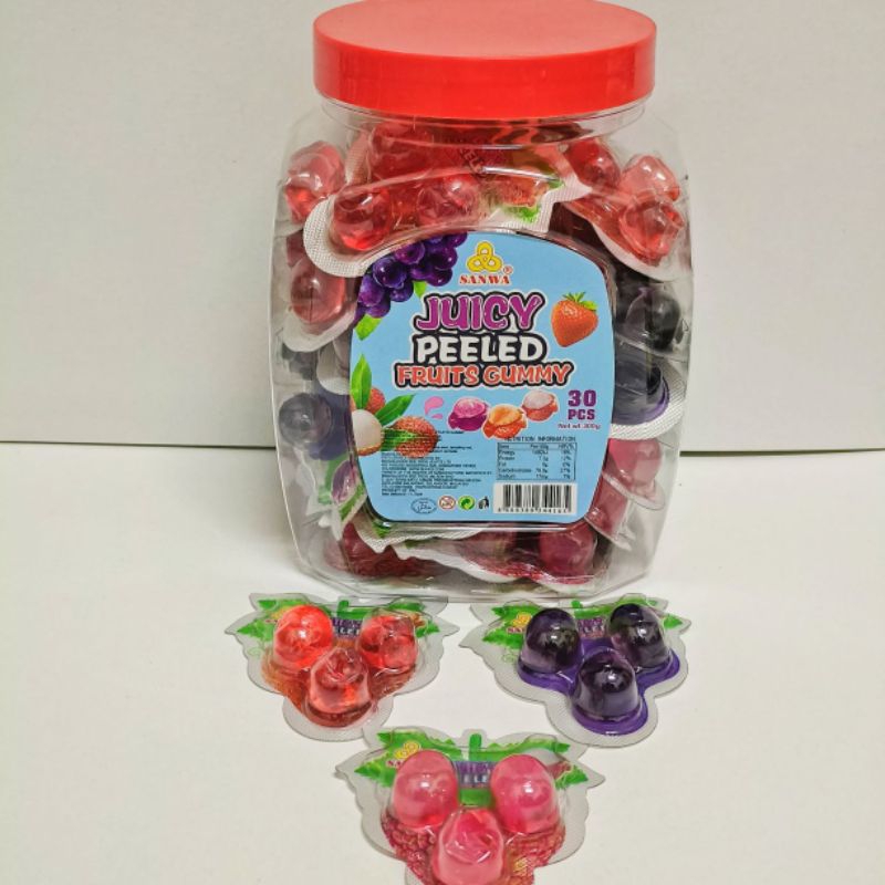 (30pcs) Juicy Peeled Fruits Gummy | Shopee Malaysia