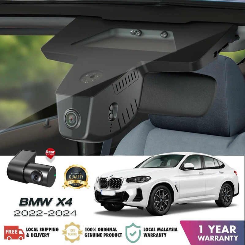 🔥4K UHD Premium Dash Cam🔥BMW Series X4 2022-2024 DashCam Front 4K 2160P ...