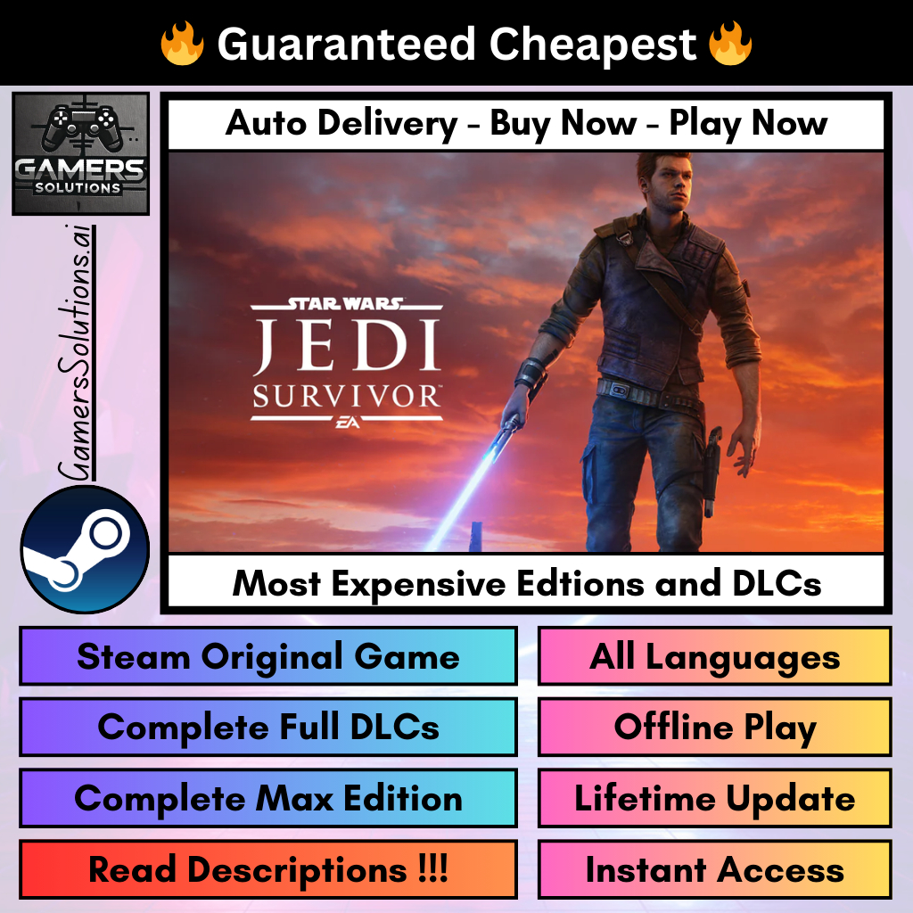 STAR WARS Jedi: Survivor [Auto Delivery] [Full DLC] [Steam Offline] PC ...