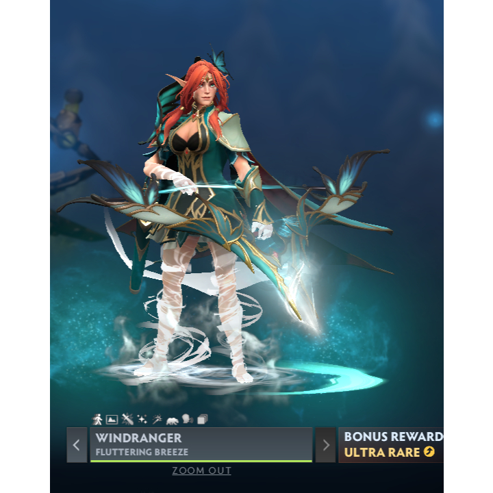 Windranger (WR) Arcana - Fluttering Breeze - Dota 2 - Winter 2024 ...