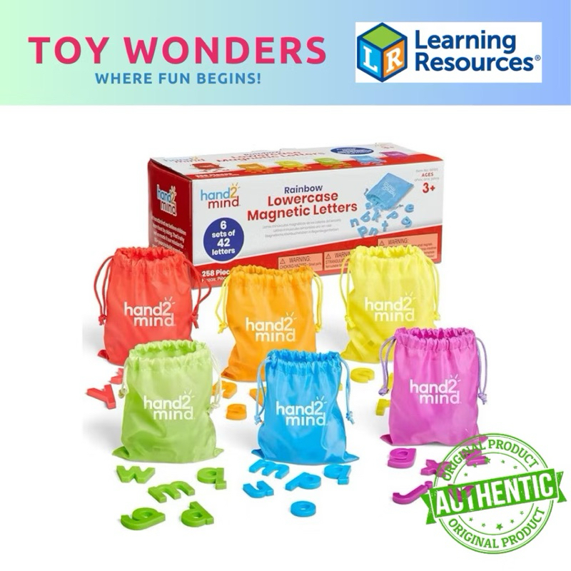 Learning Resources Magnetic Letters, Educational abc Set of 6 by ...