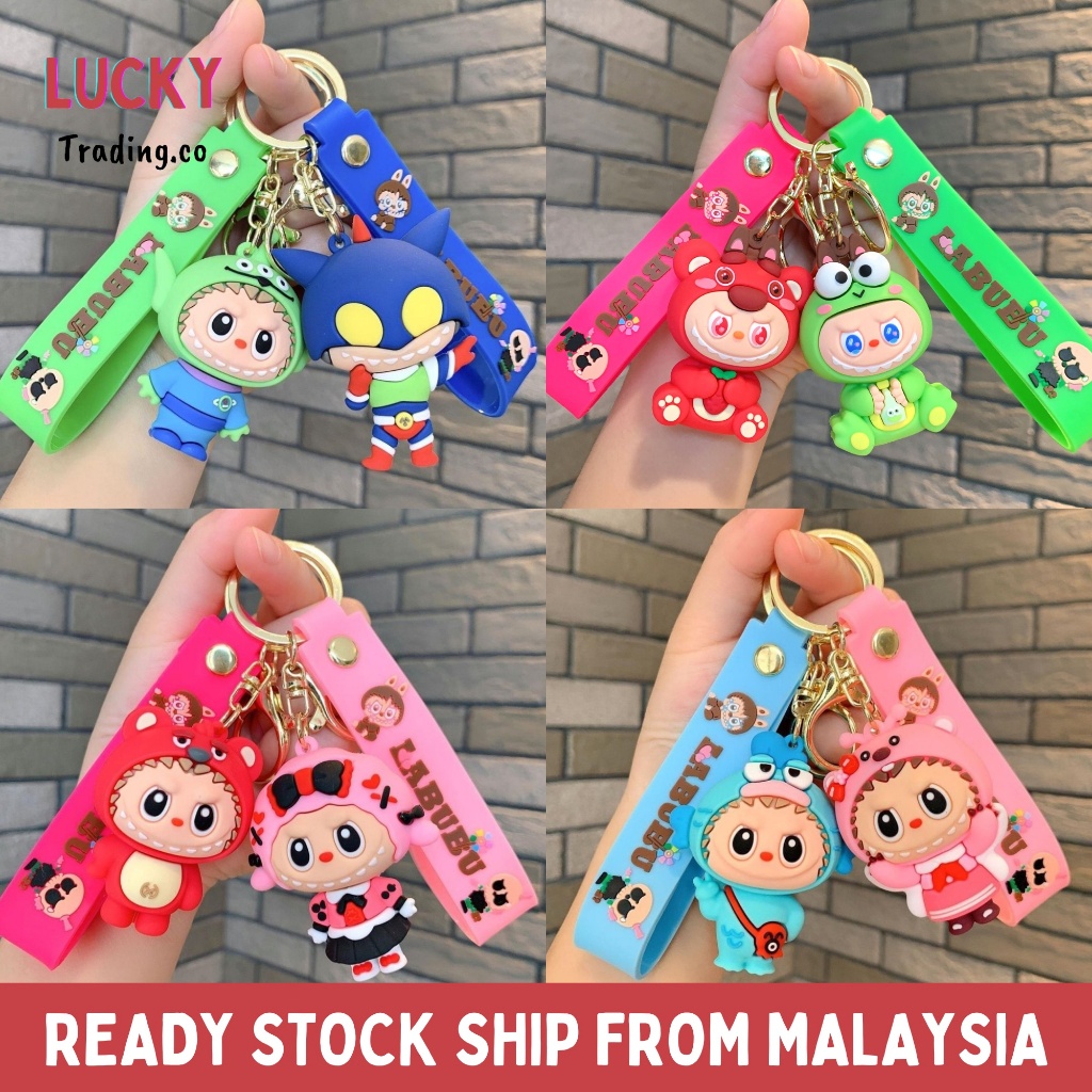 Labubu Keychain Labubu Creative Cartoon Sheep Doll Keyring Car Key ...