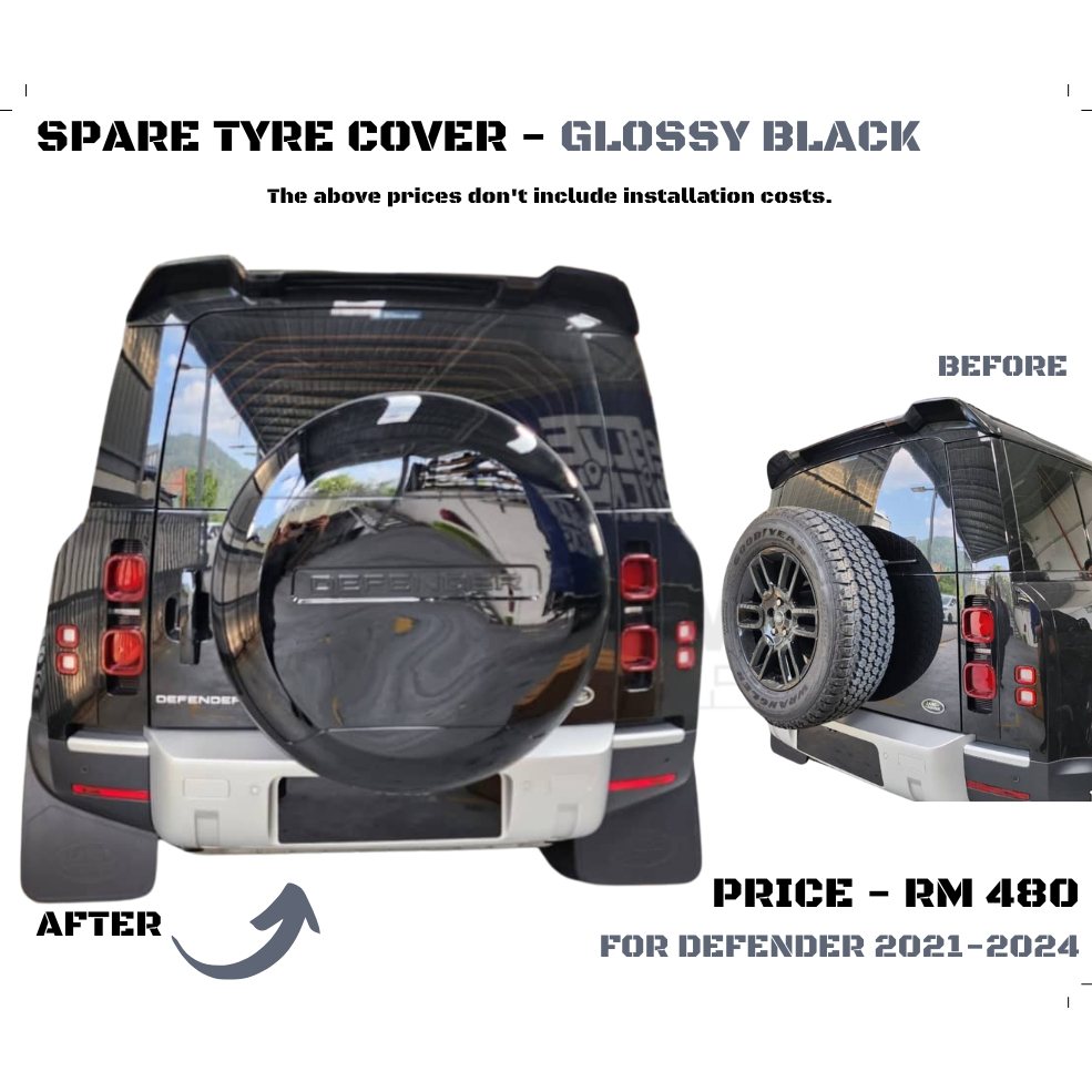 Land Rover Defender L663 P90 / P110 Spare Tyre Cover | Shopee Malaysia