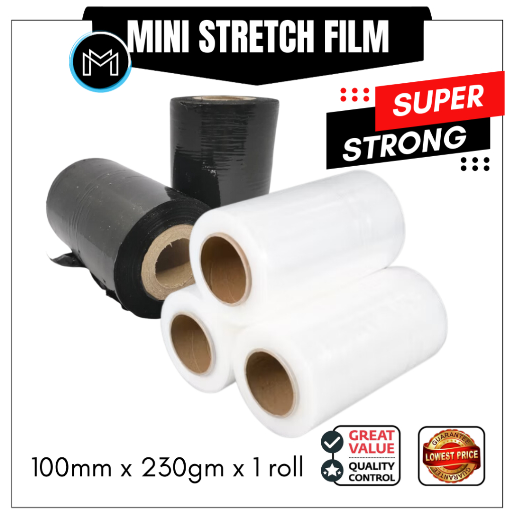 100mm x 250g/450g Stretch Film Baby Roll Wrapping Plastic Cling Film ...