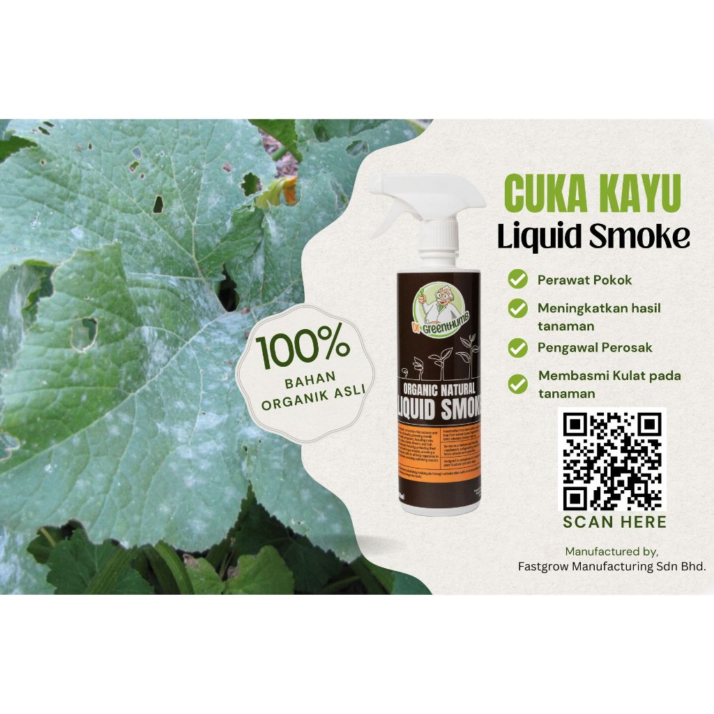 (SPRAY PERAWAT POKOK) ORGANIC NATURAL(500 ML) LIQUID SMOKE | Shopee ...
