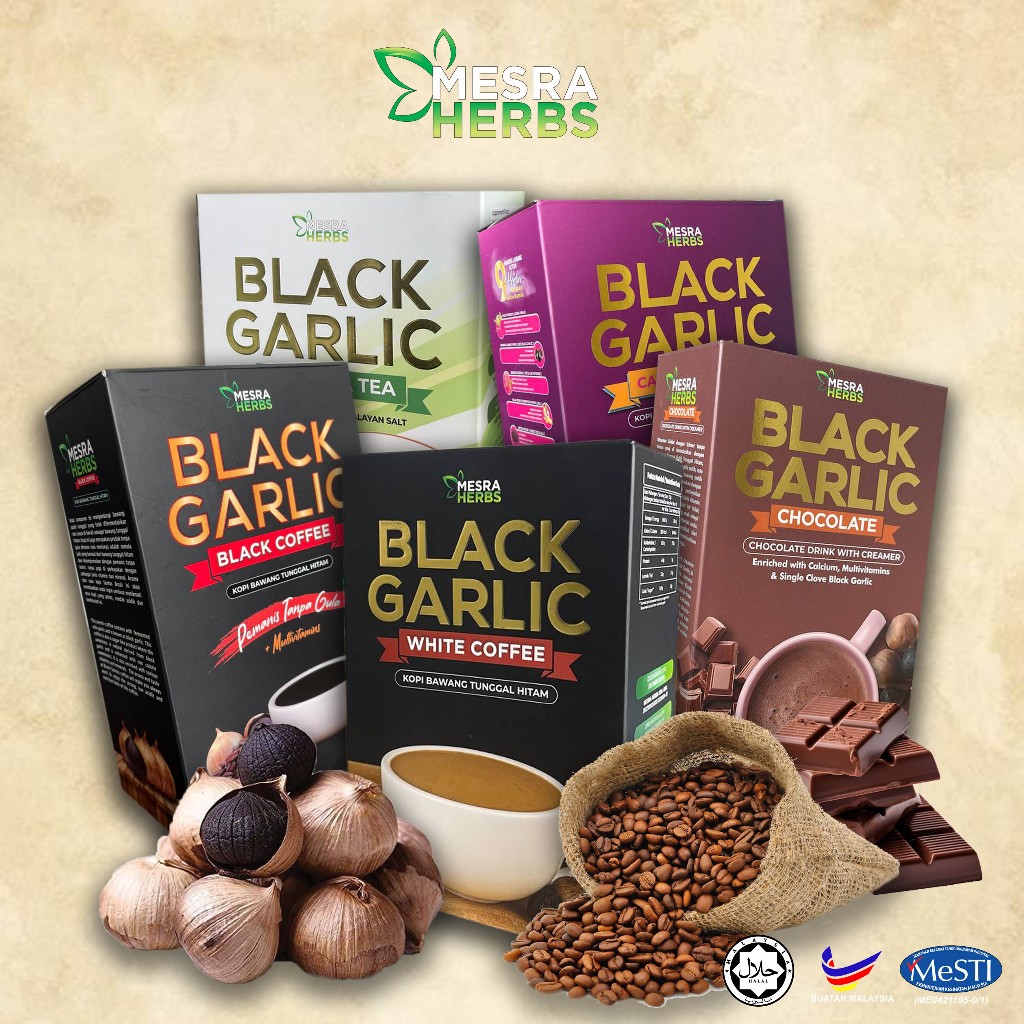 Black Garlic Coffee Sugar Free | Kopi Bawang Putih Tunggal Hitam Dengan ...
