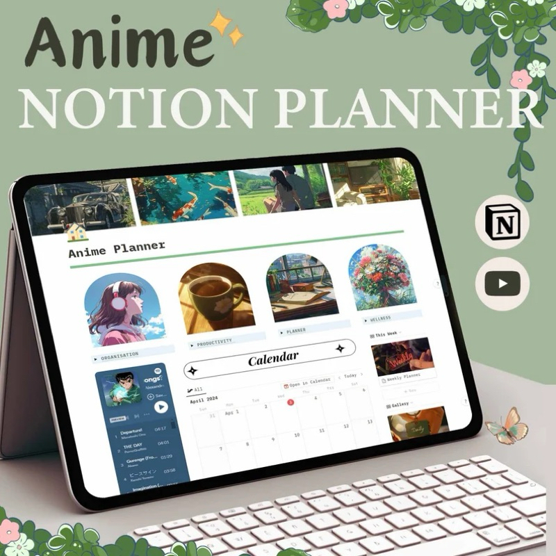 Anime Notion Life Planner - Notion Template, Notion Digital Planner ...