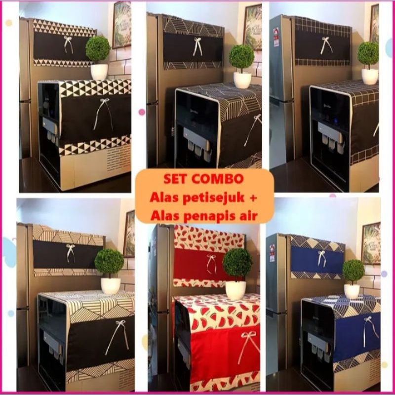 Set Combo Alas peti ais + Alas penapis air raya 2026 corak Monstera ...