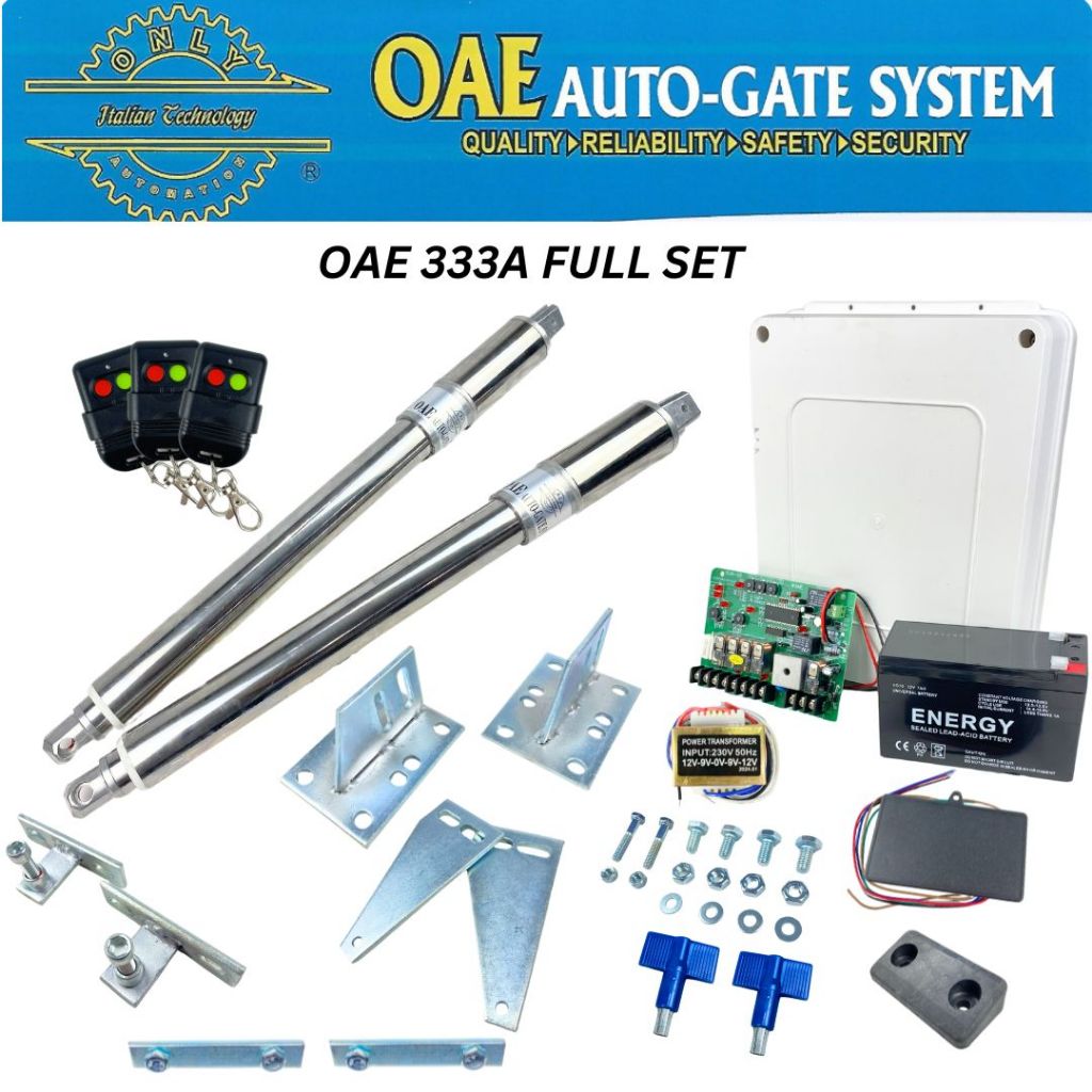 OAE 333A AutoGate Heavy Duty Stainless Steel Arm Auto Gate System Whole Set | Shopee Malaysia