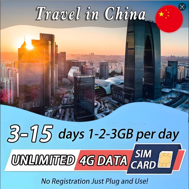 China + Hong Kong + Macau SIM Card High Speed Data 1GB/2GB/3GB Days ...