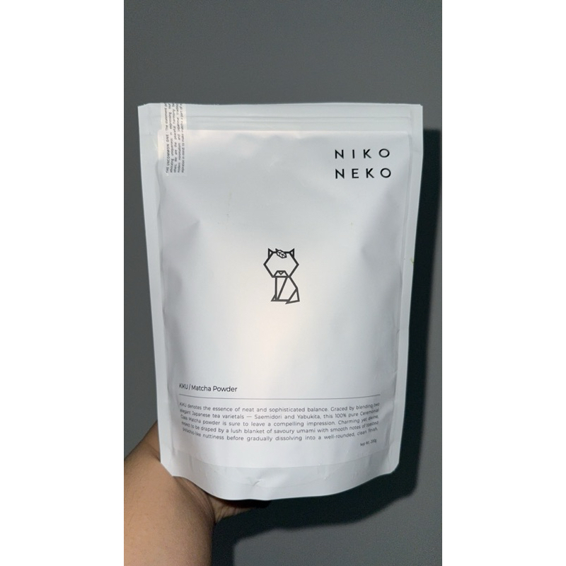 Niko Neko KIKU CEREMONIAL matcha powder repacked 30g and 50g | Shopee ...