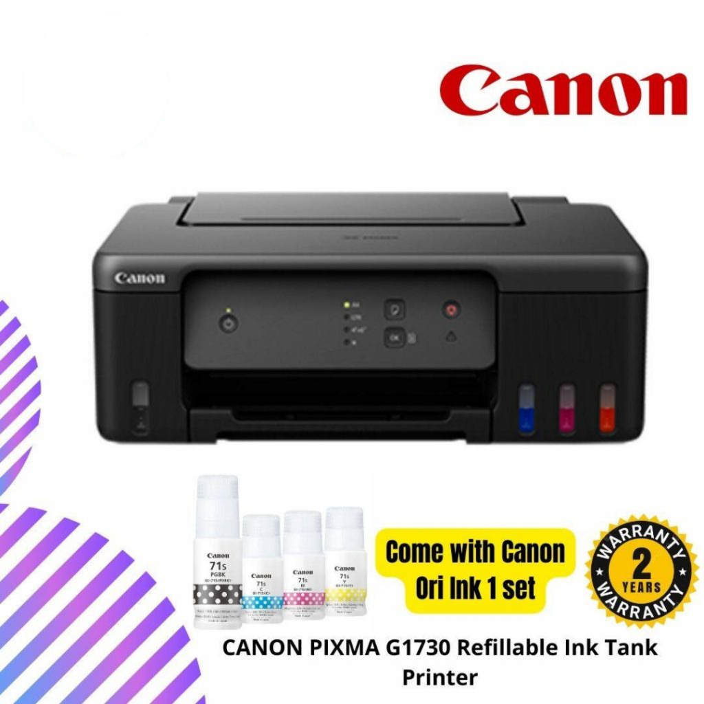 CANON PIXMA G1730 Refillable Ink Tank Printer | Shopee Malaysia