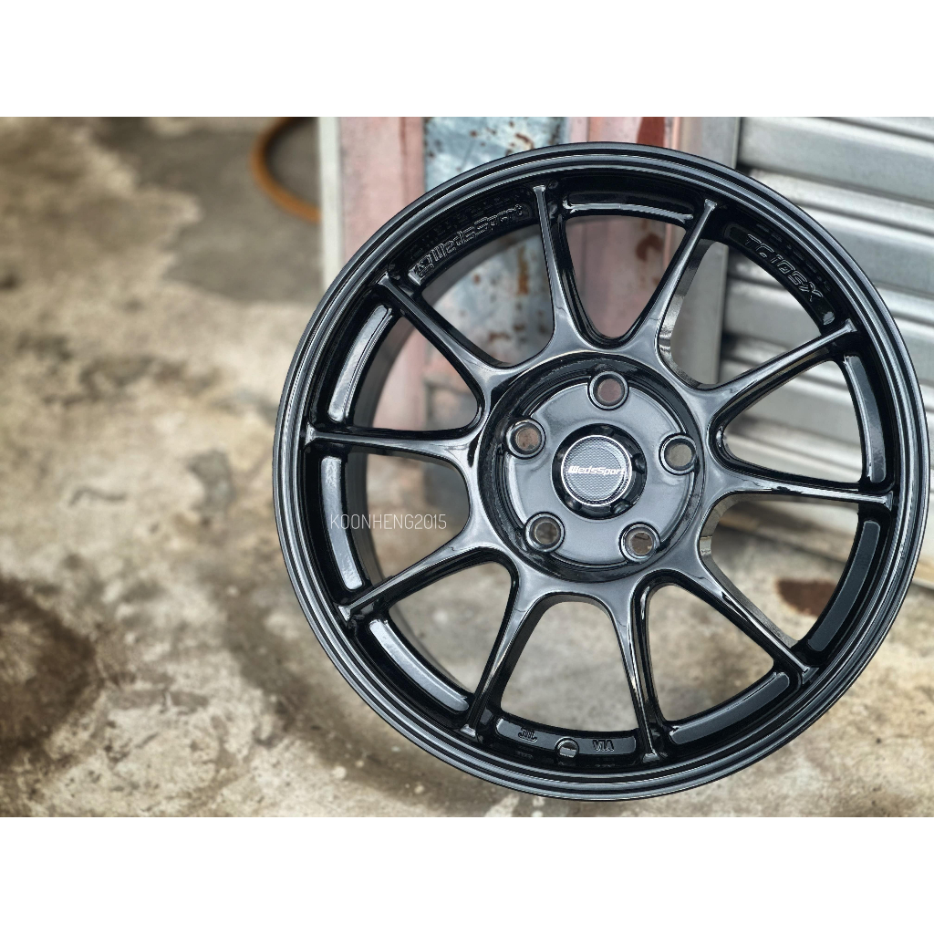 New Car Sport Rim WedsSport TC105X Wheels 16x7J 5x113 ET40 Gloss Black - READY STOCK | Shopee ...