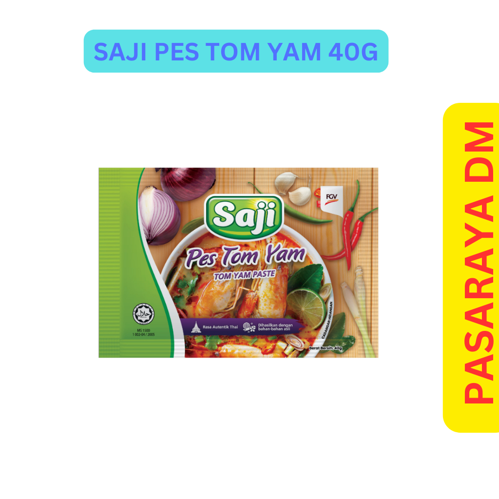 Saji Pes Tom Yam 40G (SAJI TOM YAM PASTE 40G) | Shopee Malaysia