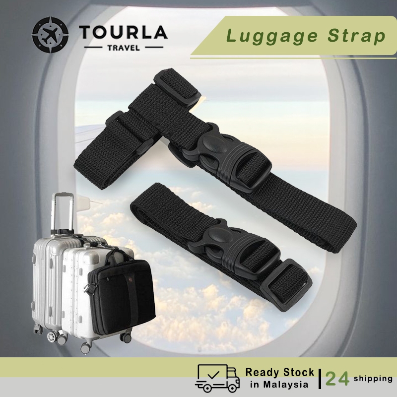 🌟Easy Carry🌟 2Pcs Travel Luggage Strap Adjustable Suitcase Straps Belt ...