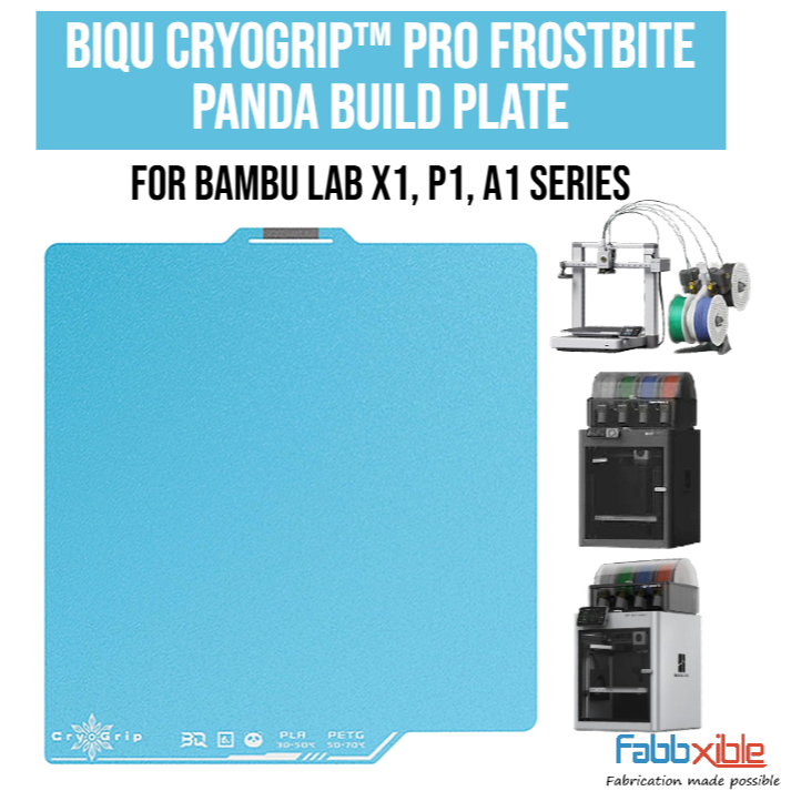 BQ CryoGrip Pro Frostbite Build Plate 256x256mm for Bambu Lab A1, X1 ...